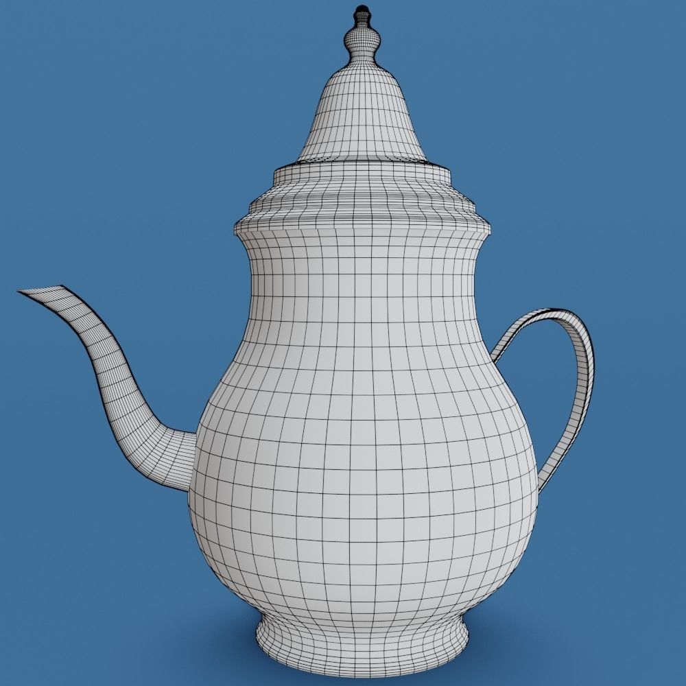 vintage teapot free VR / AR / low-poly 3D model | CGTrader