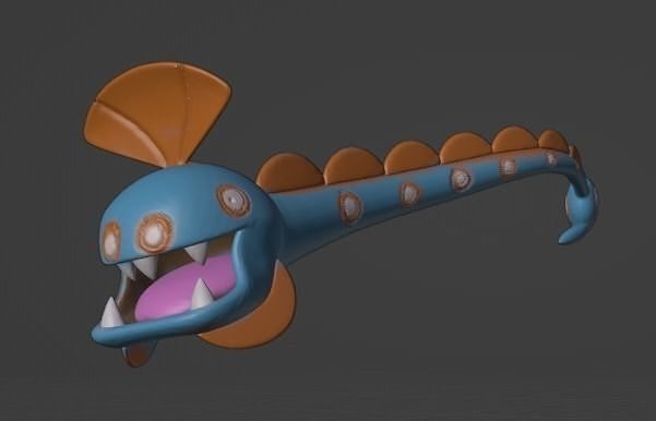 Huntail 3D model 3D printable | CGTrader