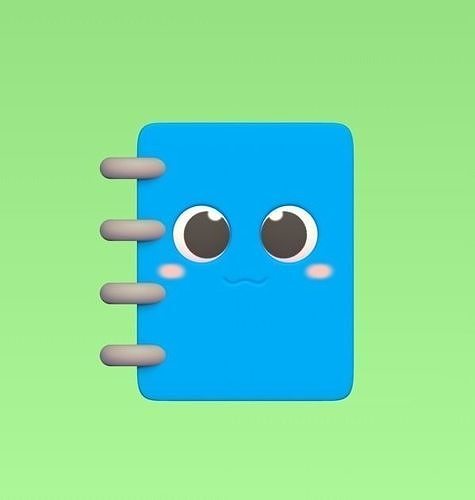 Notebook 3D model 3D printable | CGTrader