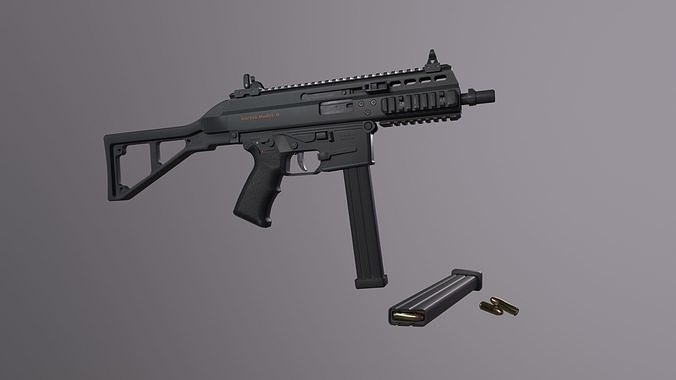 3D model SMG or submachine gun VR / AR / low-poly | CGTrader