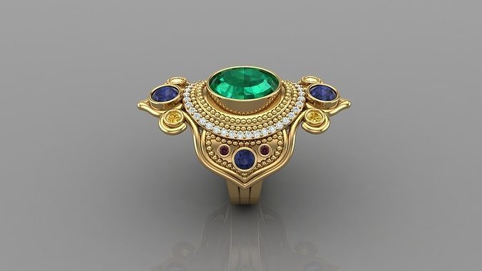 Women Ring Cad File 3D model | CGTrader