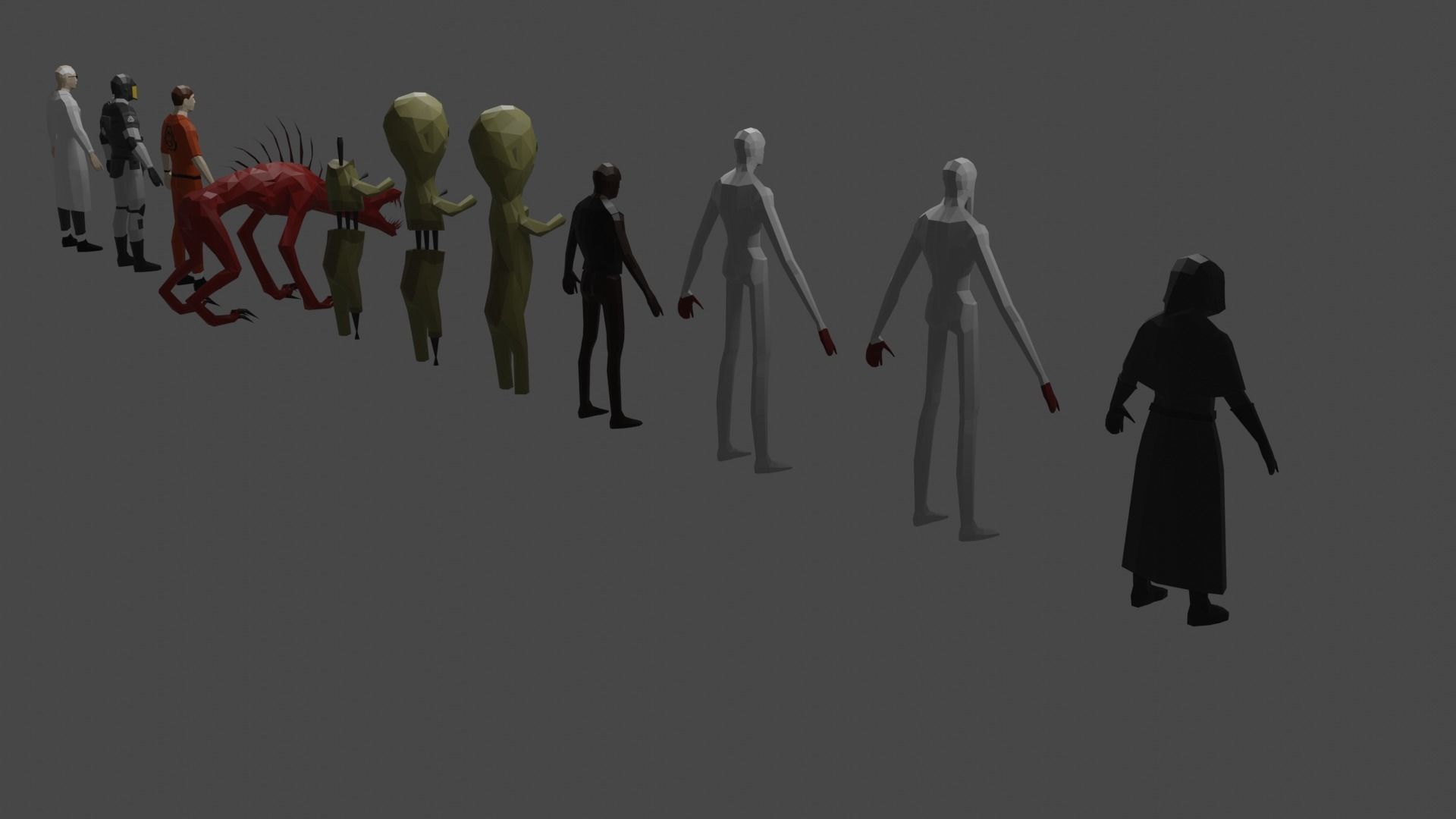 3D model Low-Poly SCP Pack VR / AR / low-poly | CGTrader