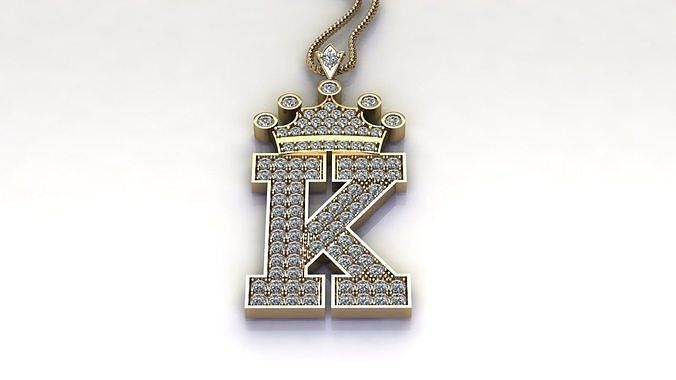 Alphabet Version 1 Letter K 3D model 3D printable | CGTrader