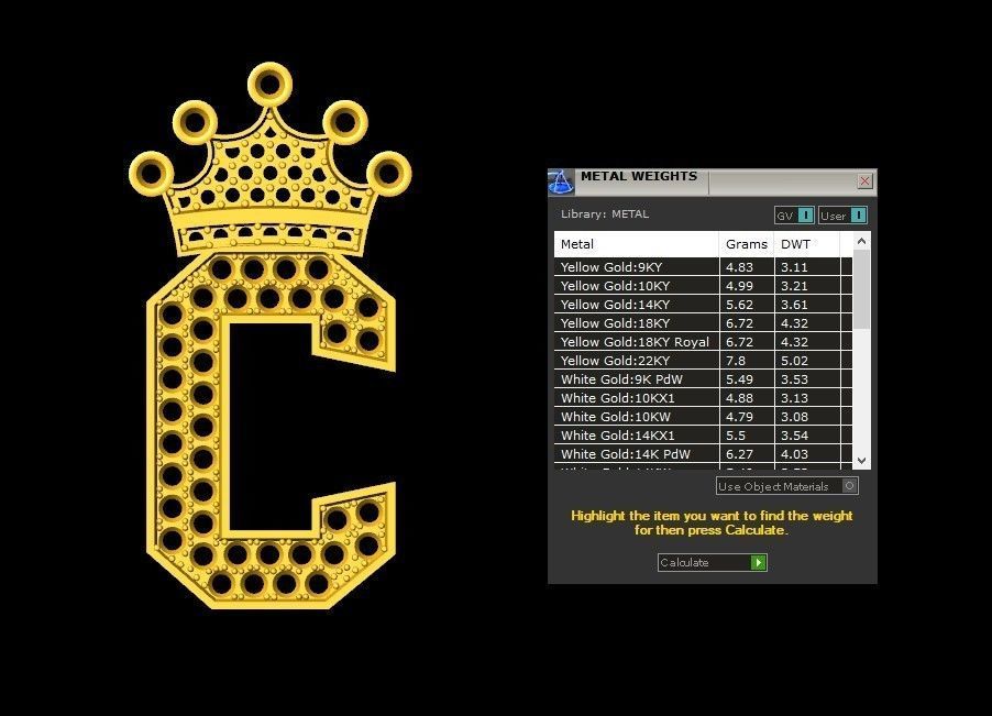 Alphabet Version 1 Letter C 3D model 3D printable | CGTrader