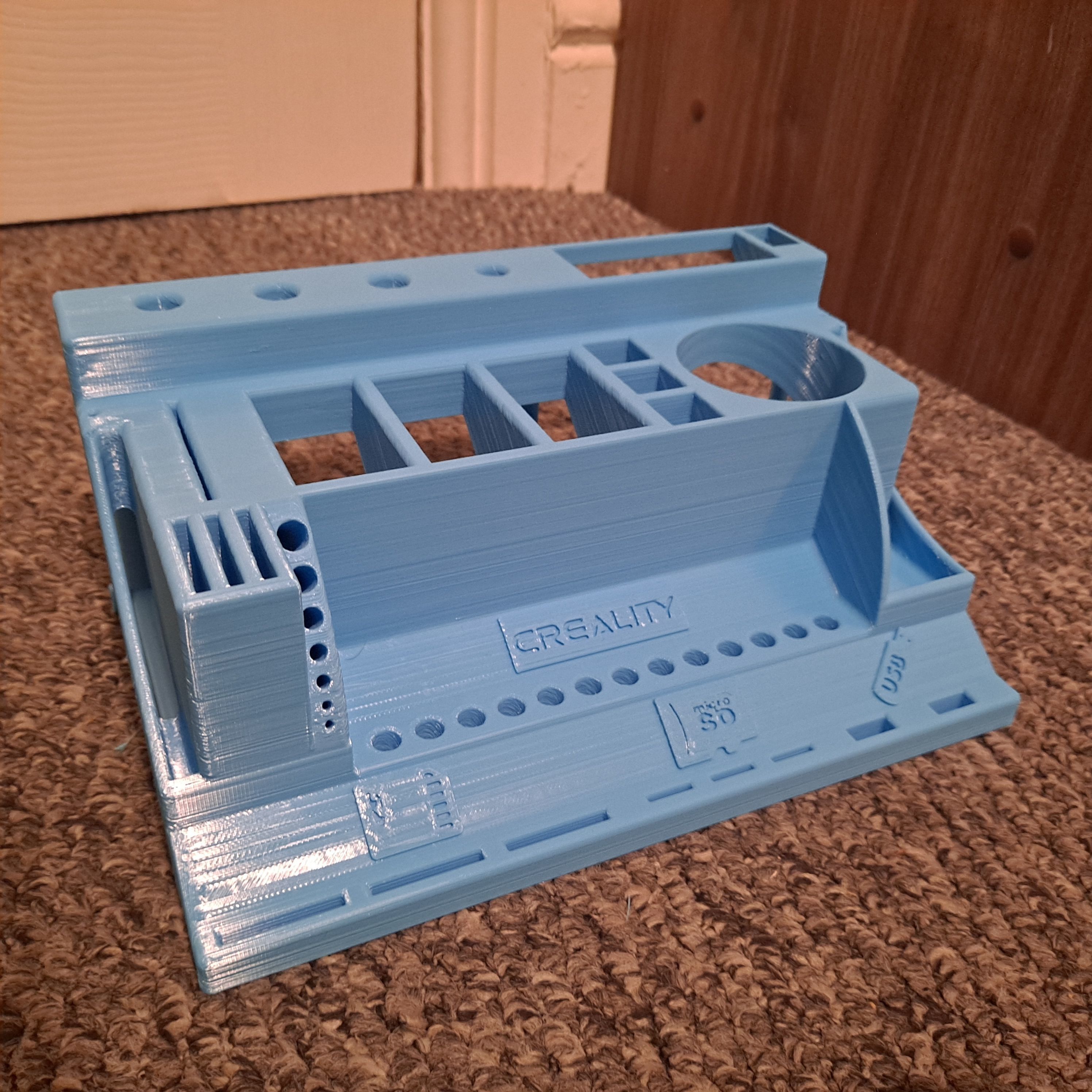 3D PRINT ORGANIZER SUPPORTLESS TOOL STATION CREALITY ULTIMAKER 3D model ...