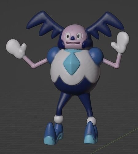 Mr Mime Galarian Form 3D model 3D printable | CGTrader