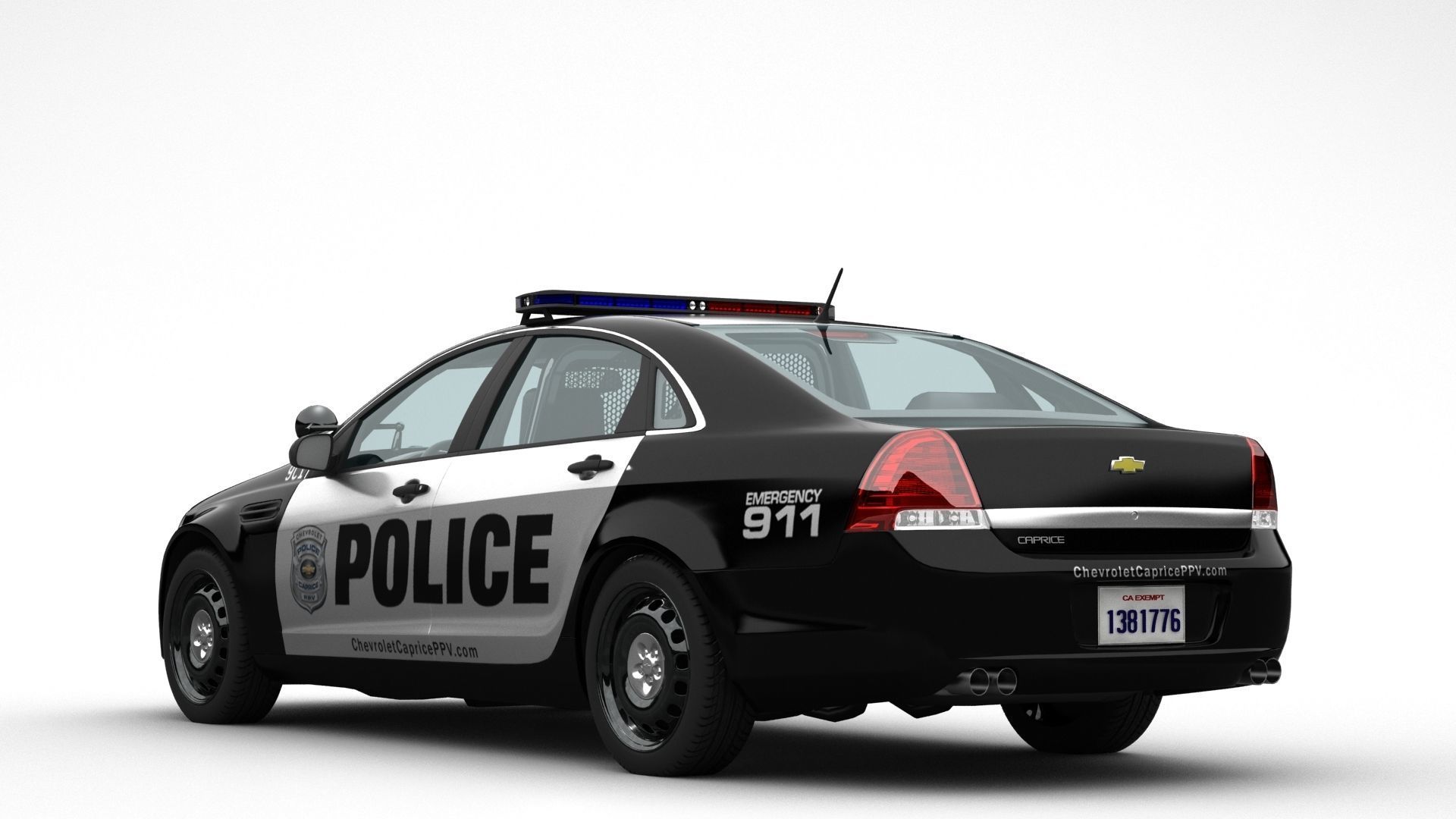 Chevrolet Caprice Police Patrol 3D model | CGTrader