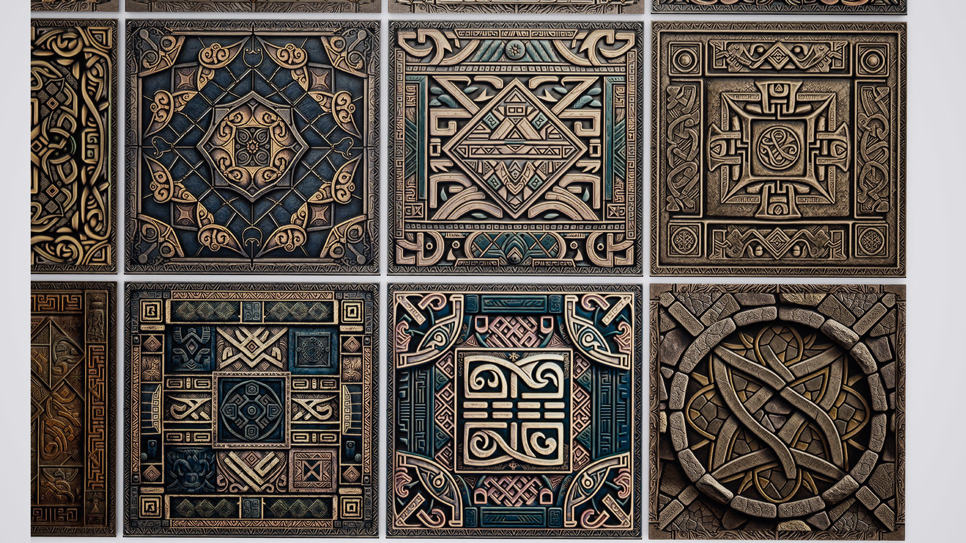 30 Medieval Fantasy Dwarven Elf Seamless PBR Textures Pack 02 Texture ...