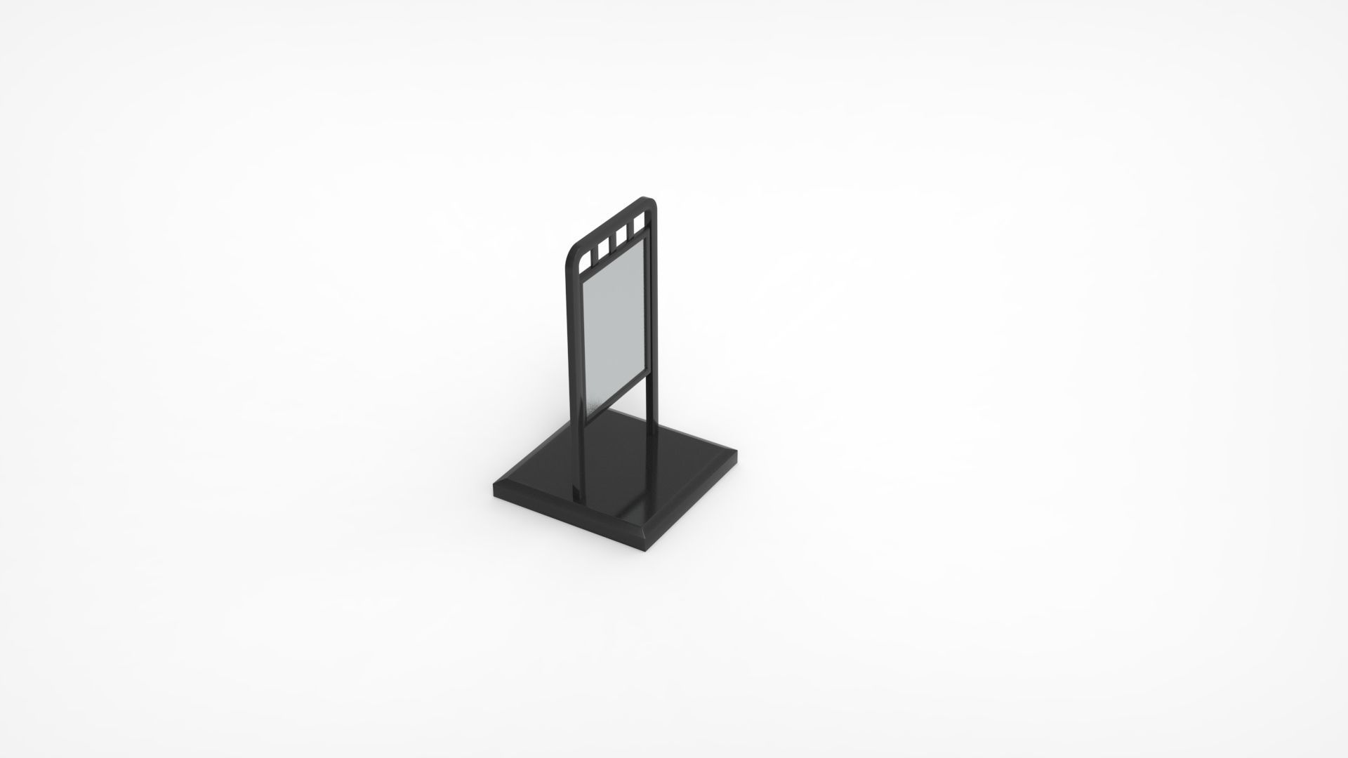 Outdoor Advertising Stand V2 3D model | CGTrader