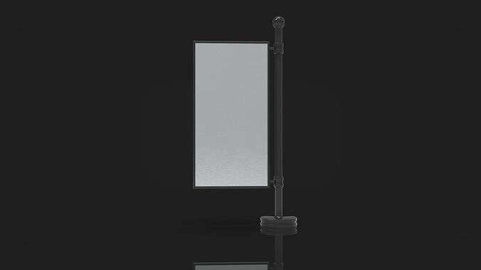 Outdoor Advertising Stand V6 3D model | CGTrader