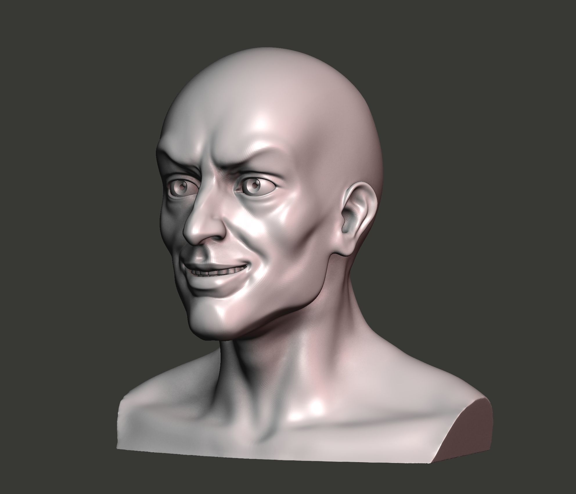 Evil man head 3D model 3D printable | CGTrader