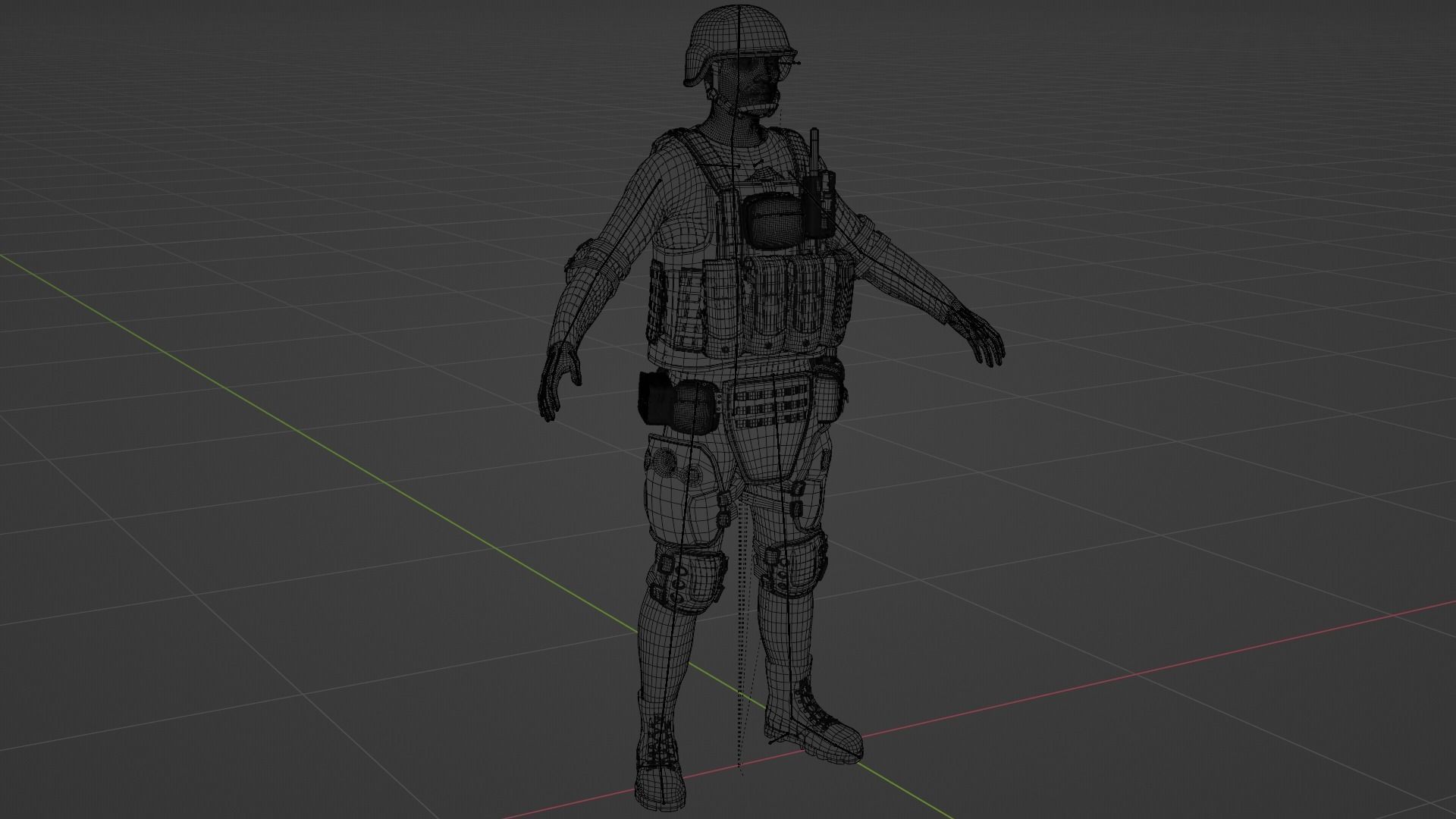 Modern Soldier Spec Ops SWAT FBI CIA VR AR 3D model rigged | CGTrader