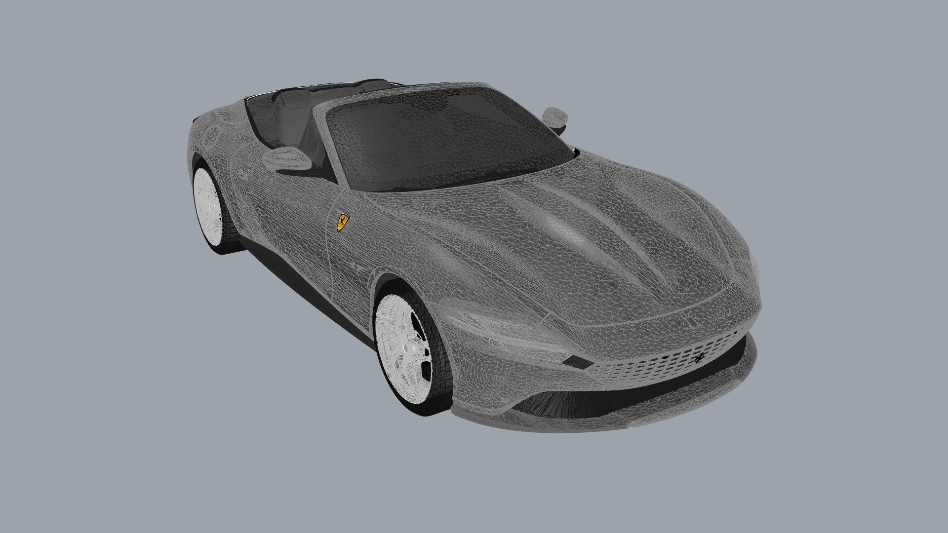 Ferrari Roma Spider 2024 3D model | CGTrader