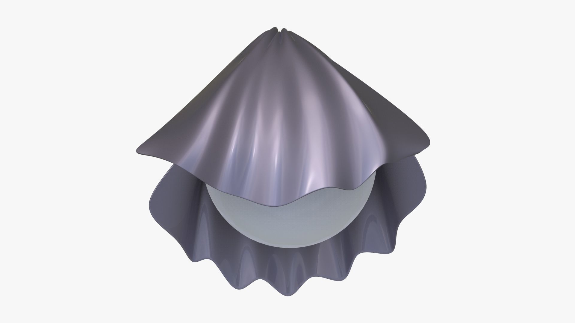 Oyster Shell with Pearl 3D model 3D printable | CGTrader