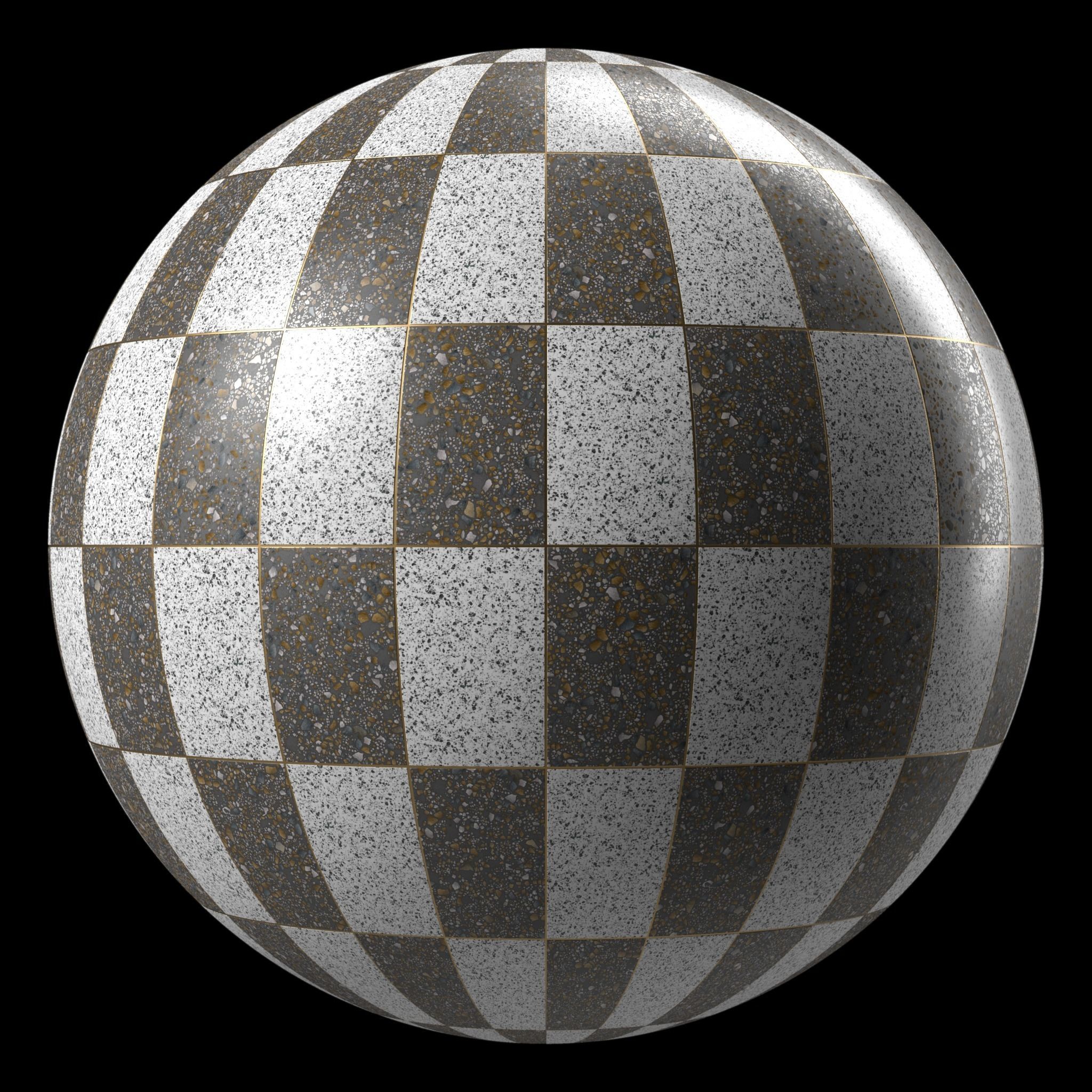Texture Terrazzo Materials 10- Tiling By Metal Gaps - Pbr 4k Seamless ...