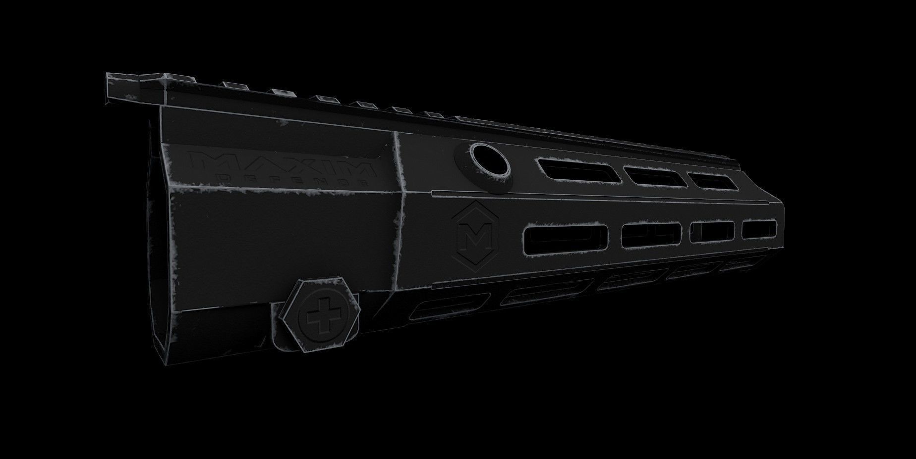 3D model MAXIM DEFENSE HK416 M-SLOT HANDGUARD VR / AR / low-poly | CGTrader