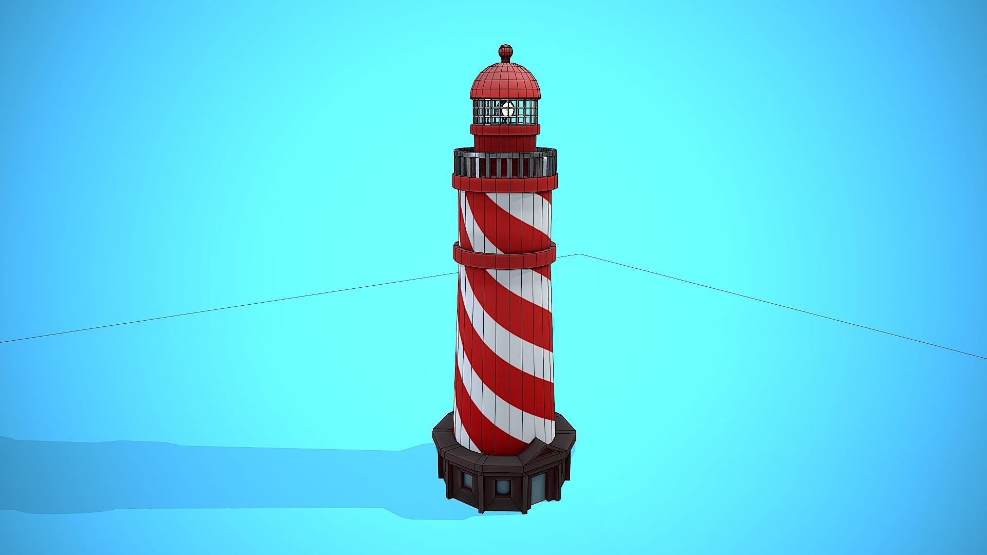3D model LIGHTHOUSE CARTOON STYLIZED VR / AR / low-poly | CGTrader