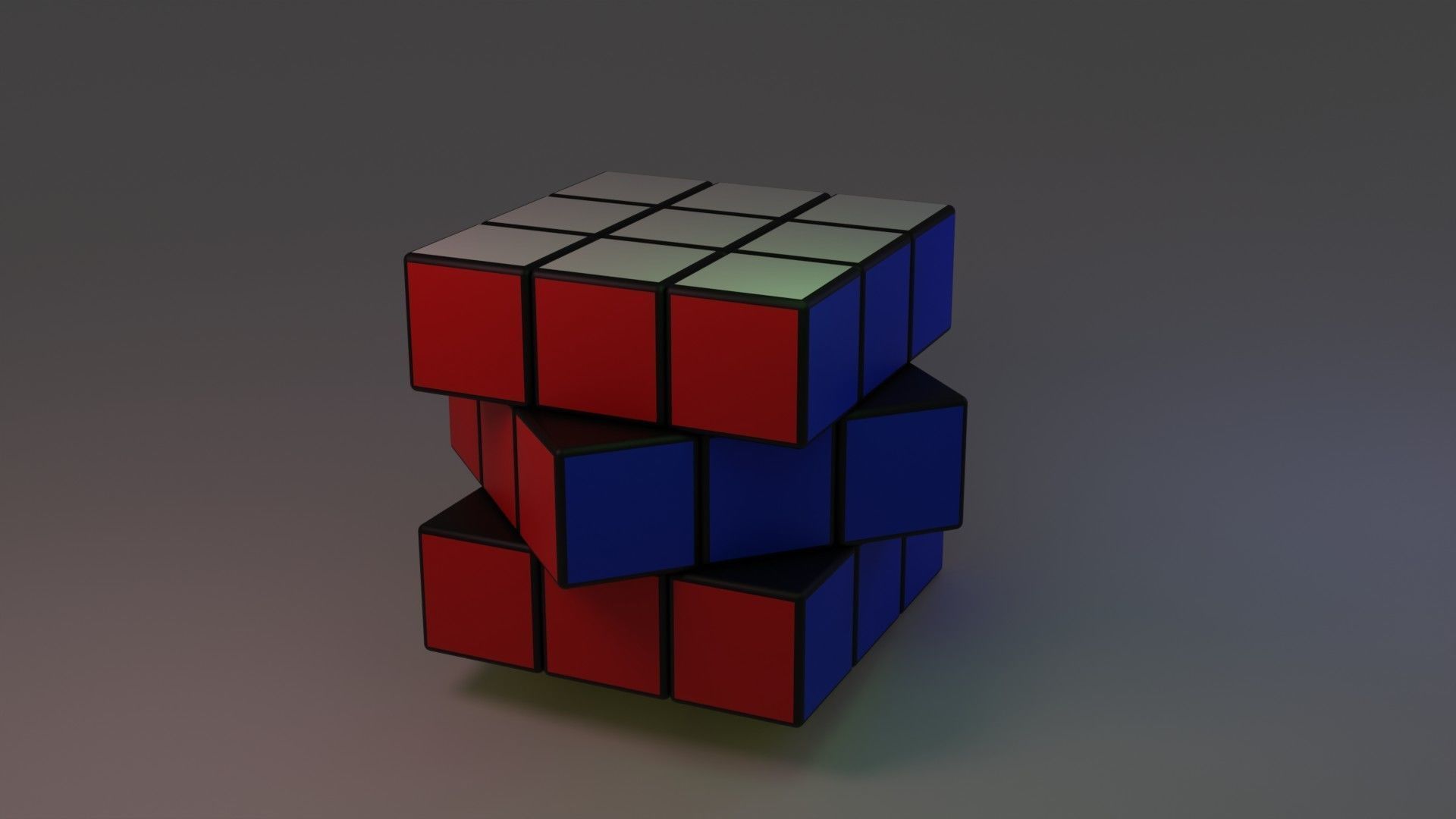 Low poly Rubix cube free 3D model | CGTrader