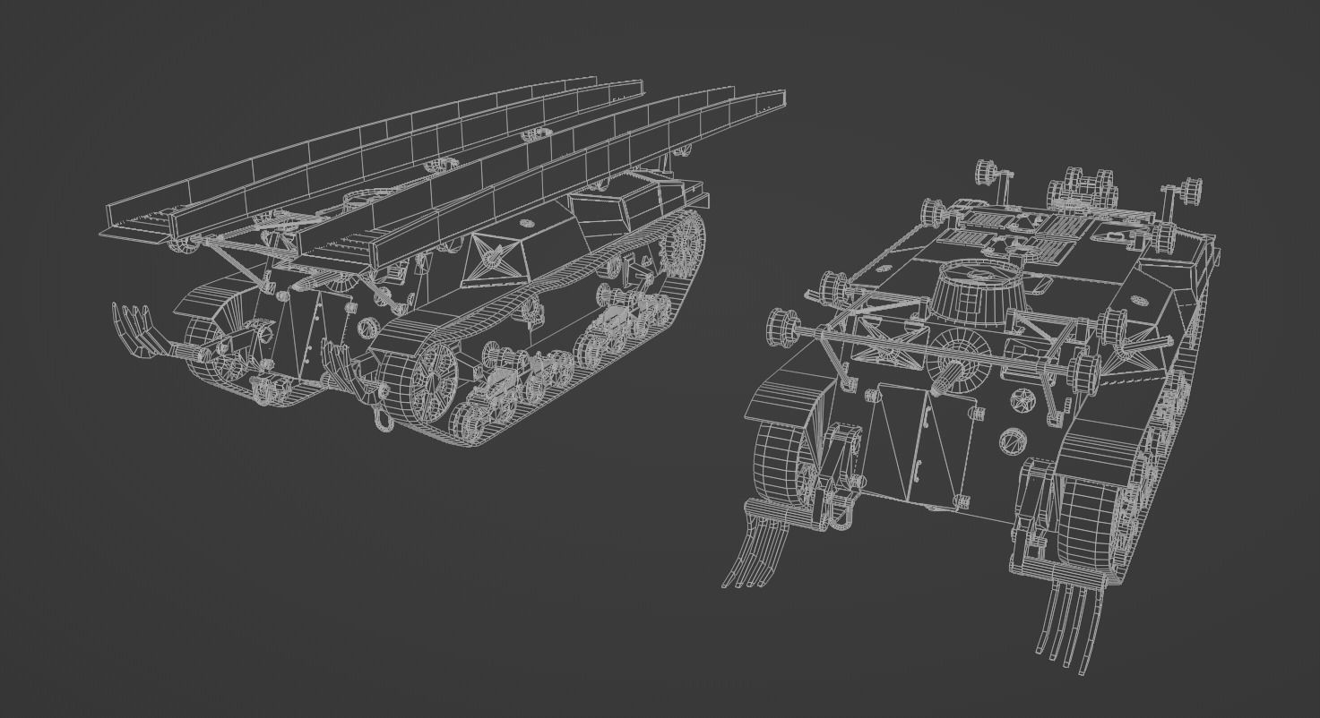 3D model Soko Sagyo Ki Armoured Engineering Vehicle VR / AR / low-poly ...