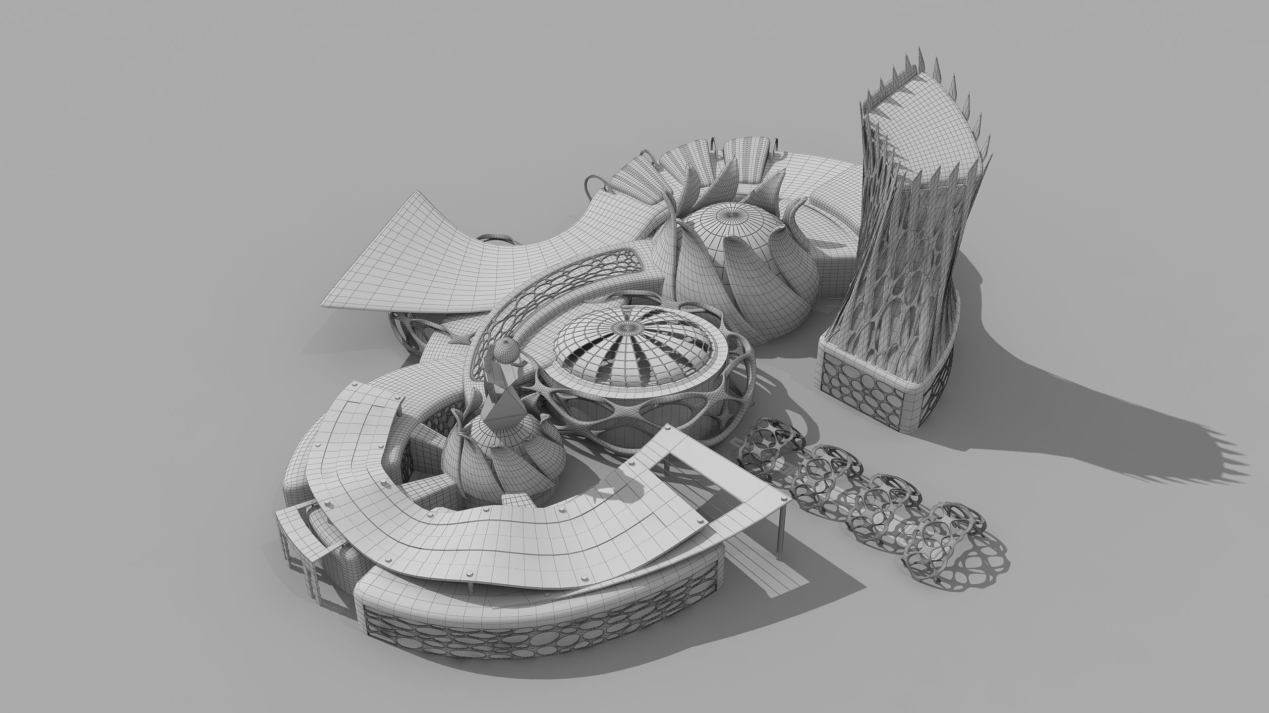 0151 - Nanotechnology Research Center Building 3D model | CGTrader