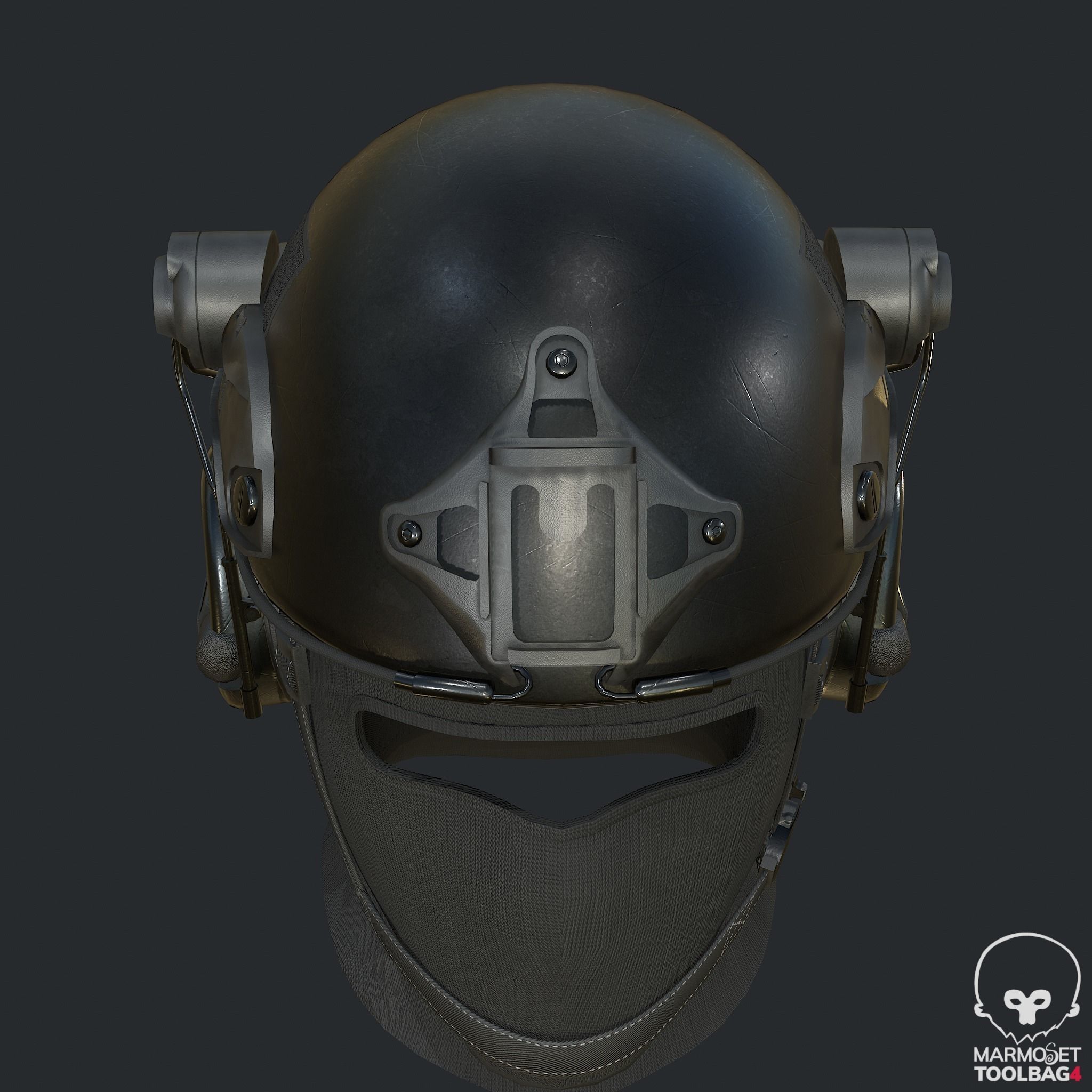 3D model Pbr Tactical Helmet - Balaclava VR / AR / low-poly | CGTrader