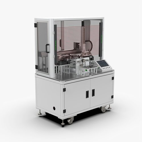 Semi Automatic Turning Machine 3D model | CGTrader