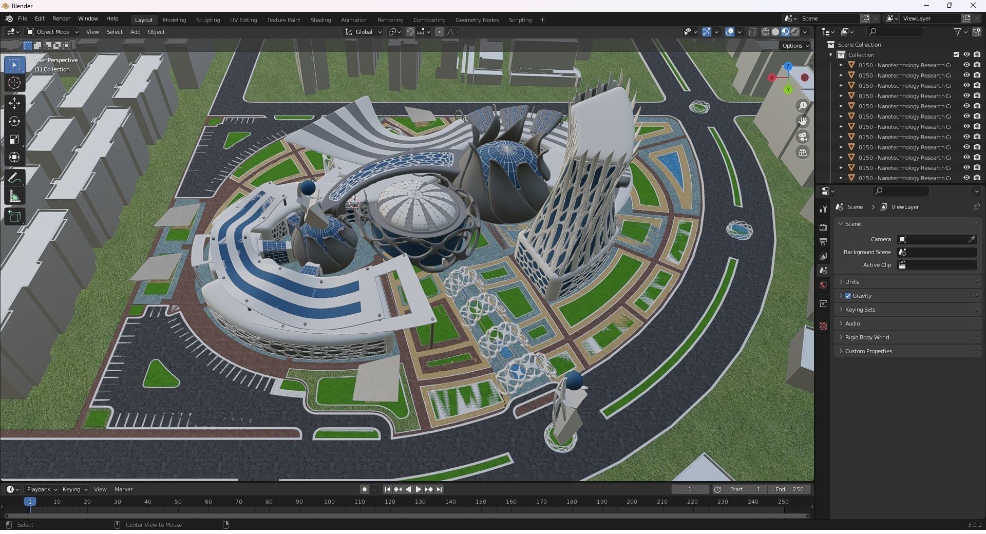 0150 - Nanotechnology Research Center - 2D Drawings-3D Files 3D model ...