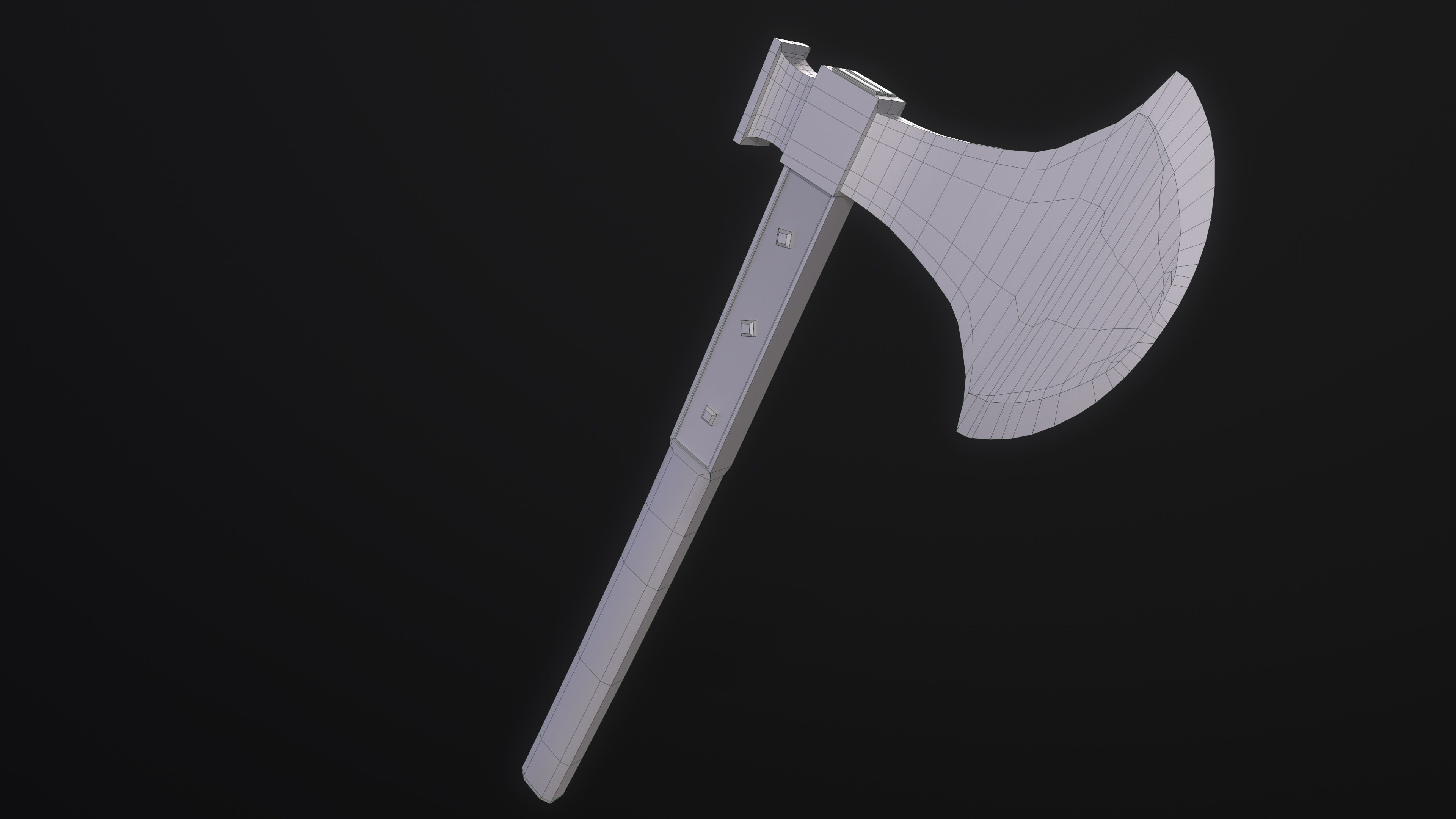 3D model Axe of Giovanni Battista Bugatti - Papal Executioner VR / AR ...