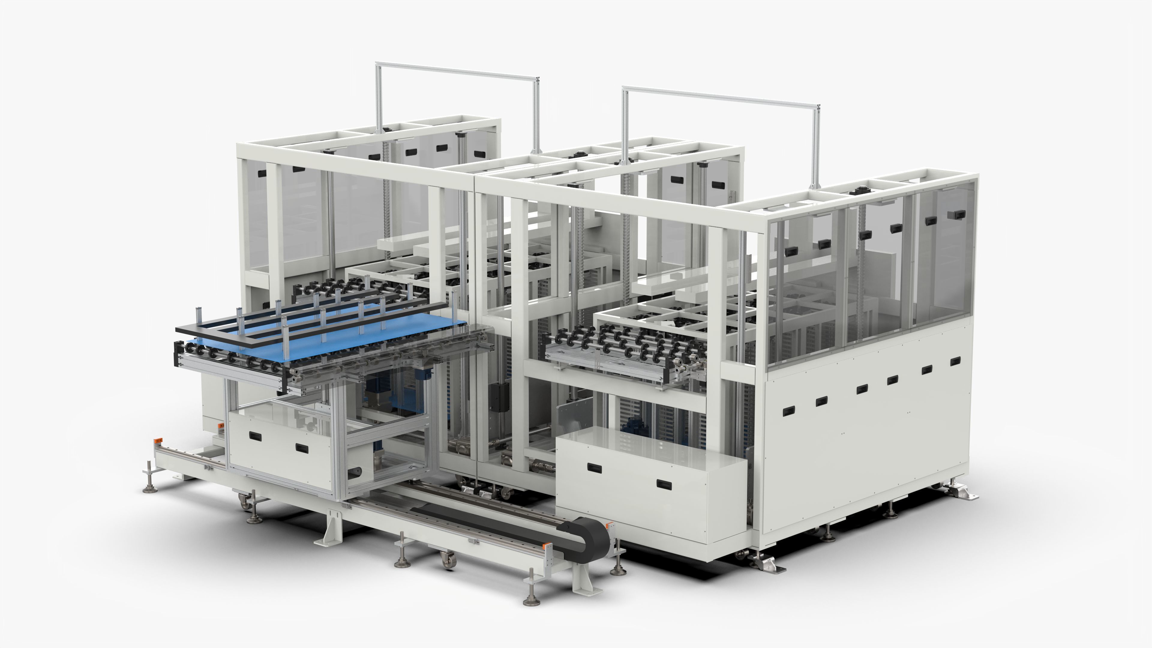 Automatic Panel Cassette Lifting and Transfer Machine 3D model | CGTrader