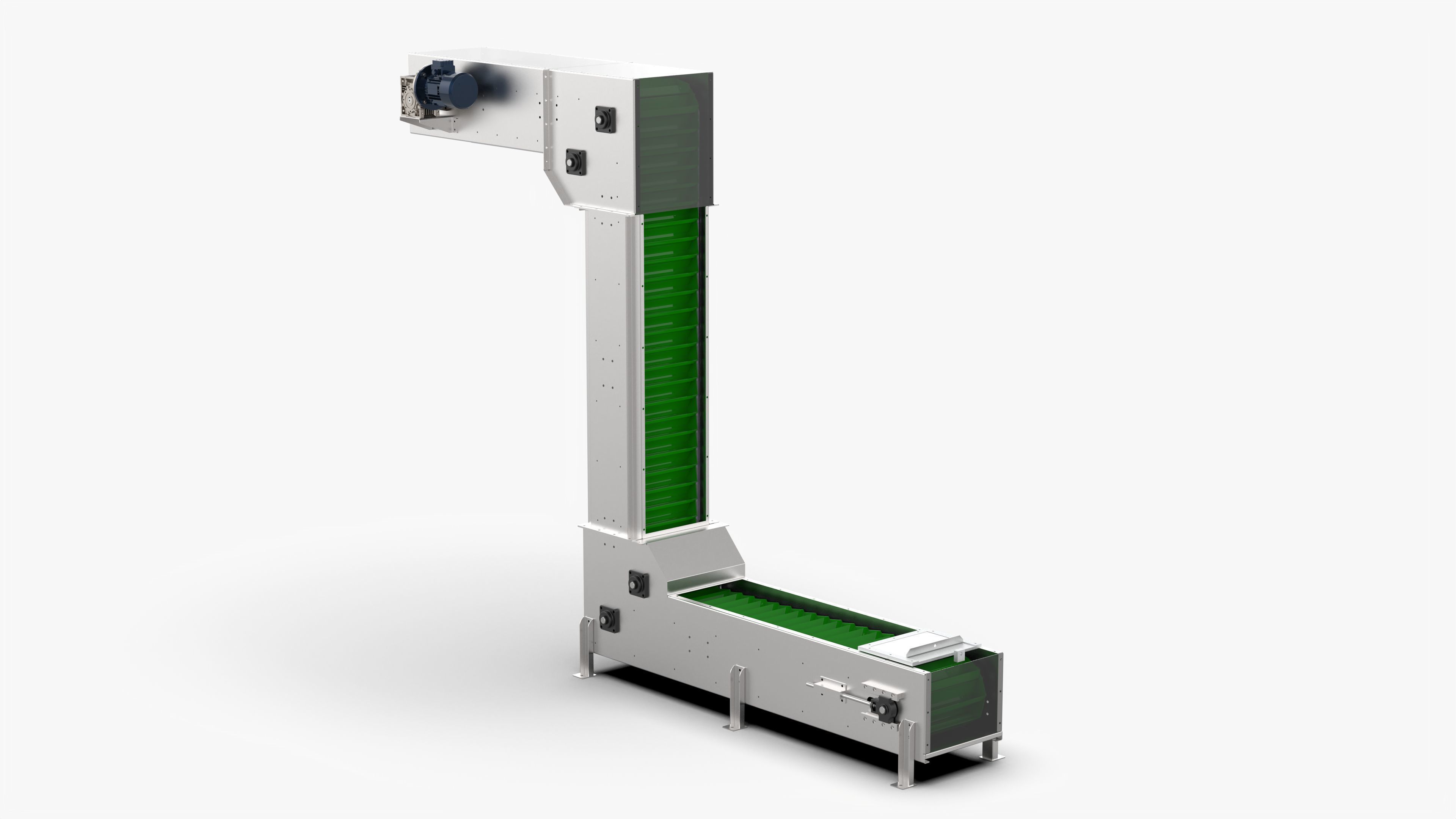 Z Type Chain Bucket Conveyor 3D model | CGTrader