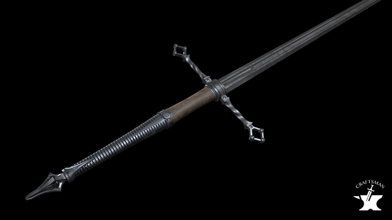 3D model Medieval Realistic Long Sword VR / AR / low-poly | CGTrader