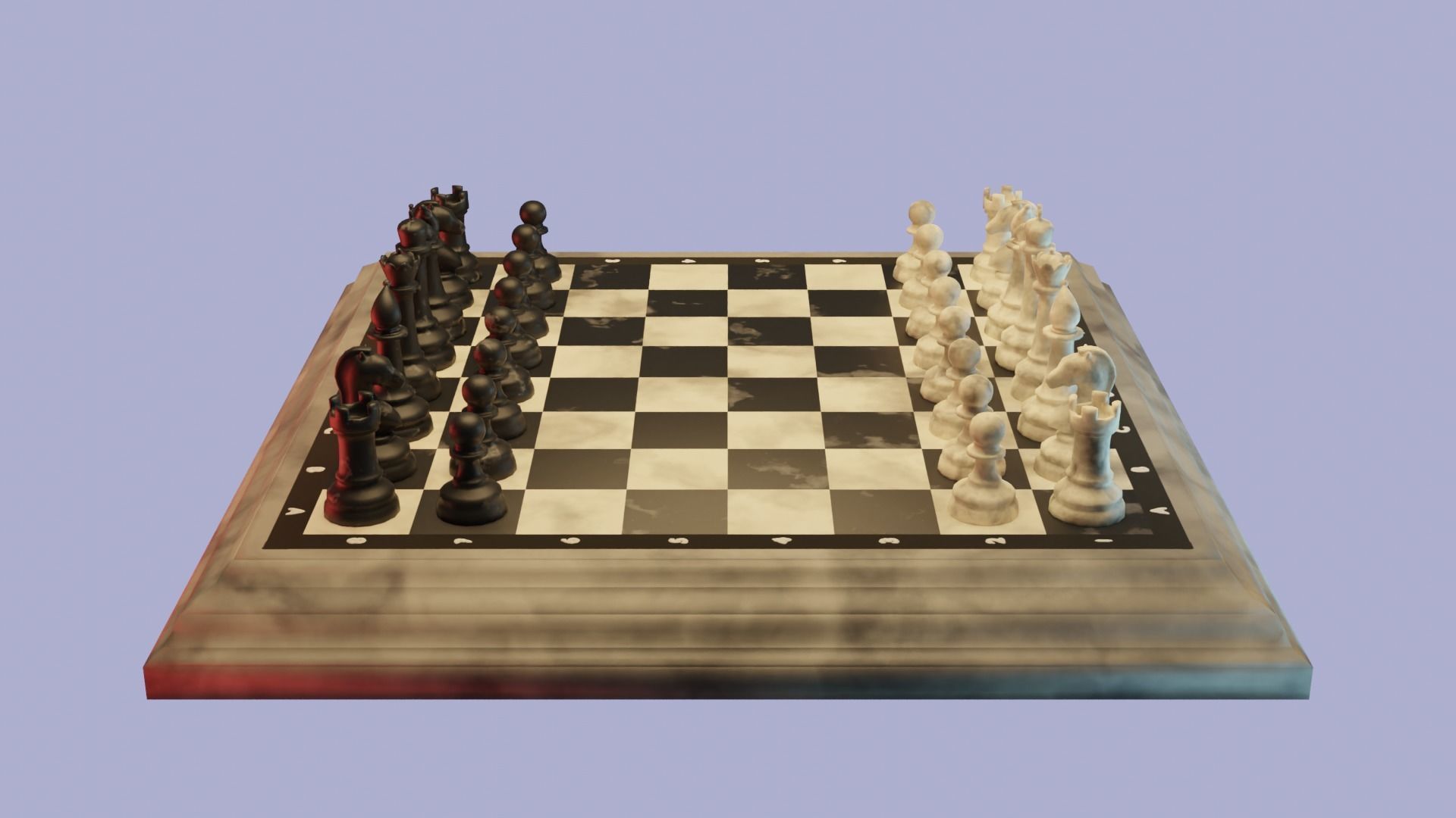 3D model Chess Board Game VR / AR / low-poly | CGTrader