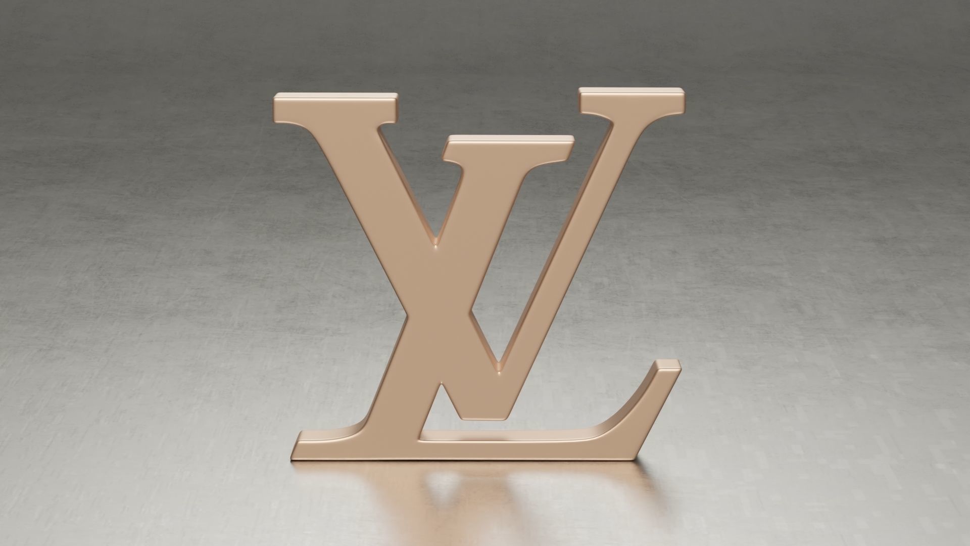 Louis Vuitton logo 3D model | CGTrader