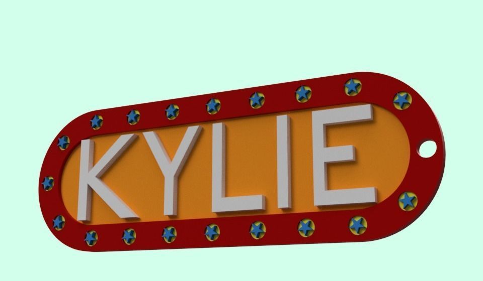 Keychain 1 all-stars theme 3D model rigged | CGTrader