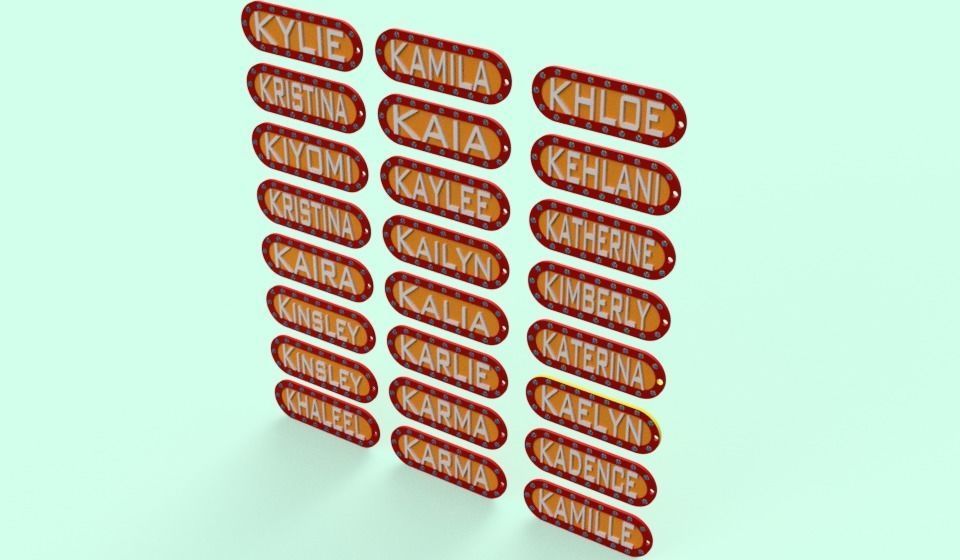 Keychain 1 all-stars theme 3D model rigged | CGTrader