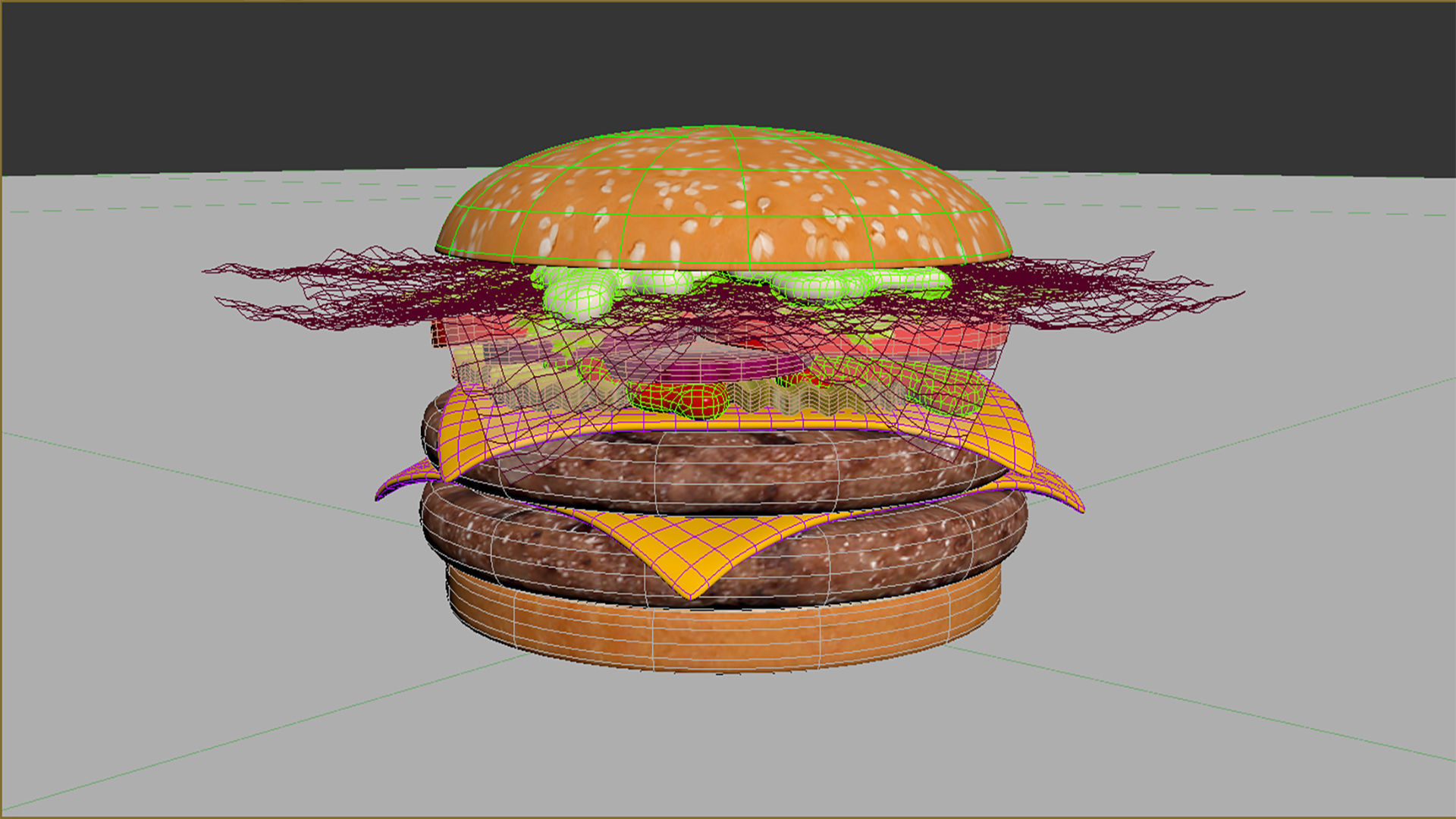 3D Burger Beef Hamburger 3D model | CGTrader