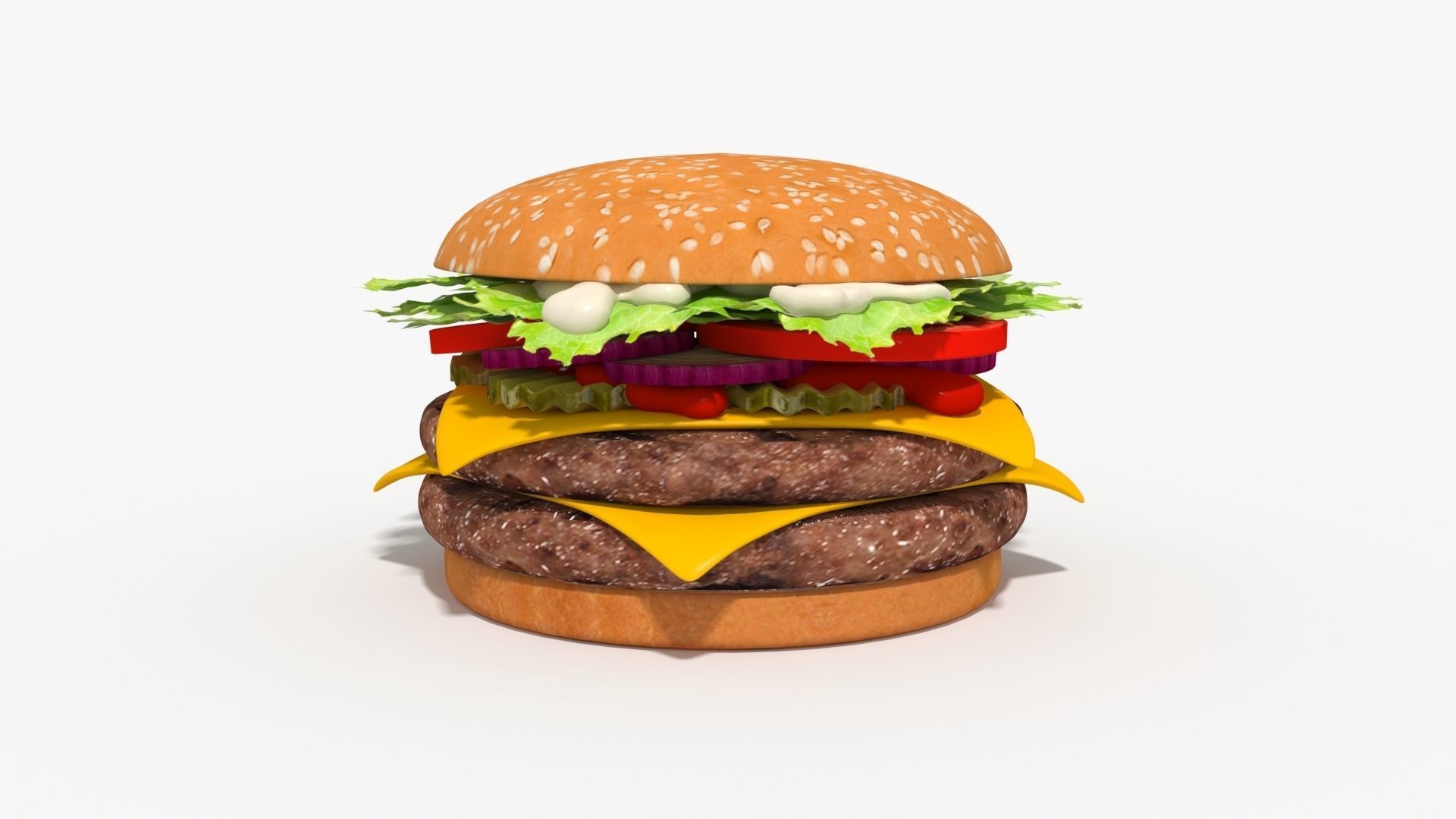 3D Burger Beef Hamburger 3D model | CGTrader
