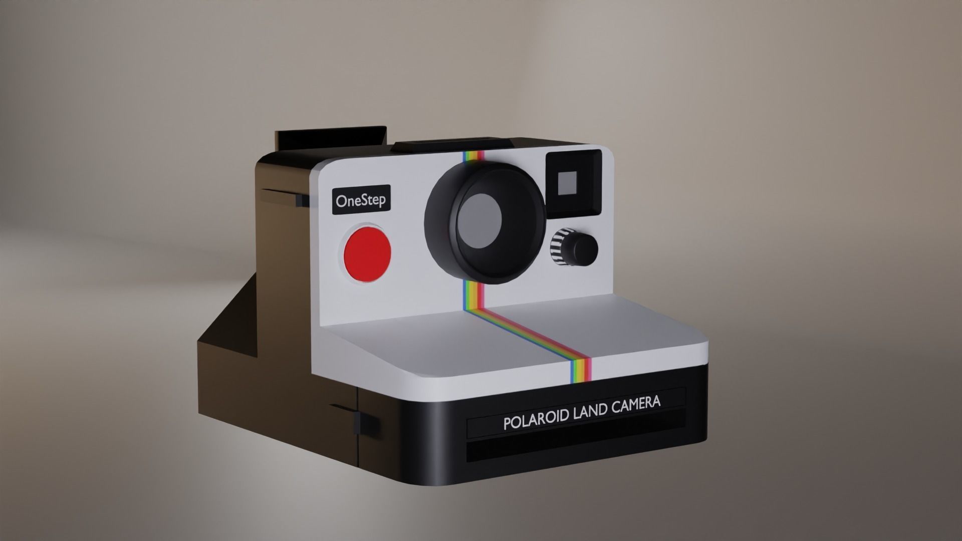 Polaroid Cam free VR / AR / low-poly 3D model | CGTrader