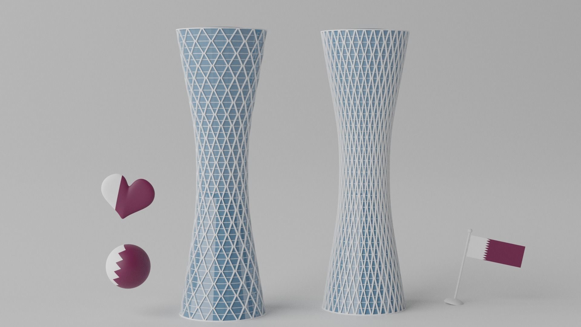 Tornado Tower Doha Qatar Landmark 3D model | CGTrader