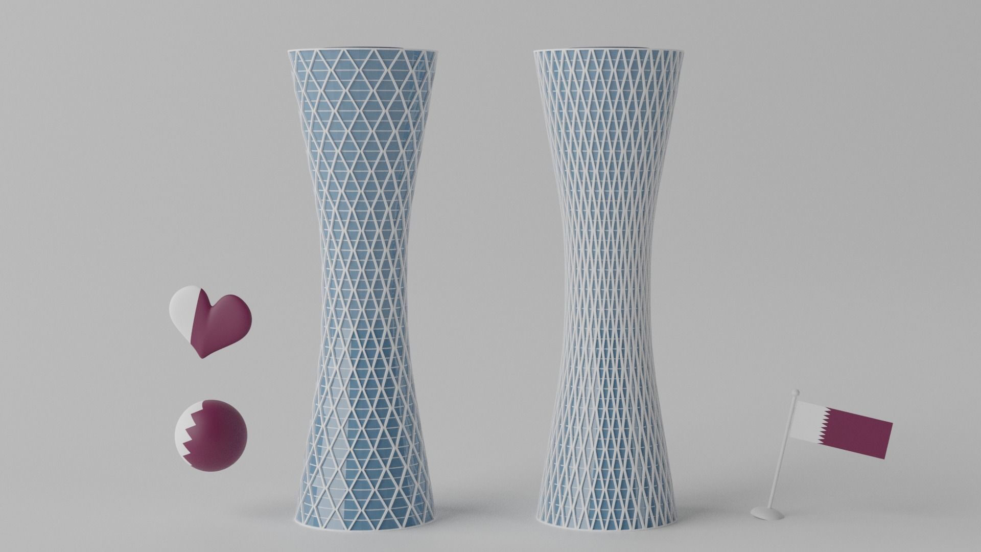 Tornado Tower Doha Qatar Landmark 3D model | CGTrader