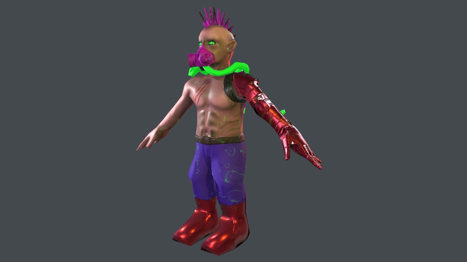 3D model Cyber punk Game ready VR / AR / low-poly | CGTrader