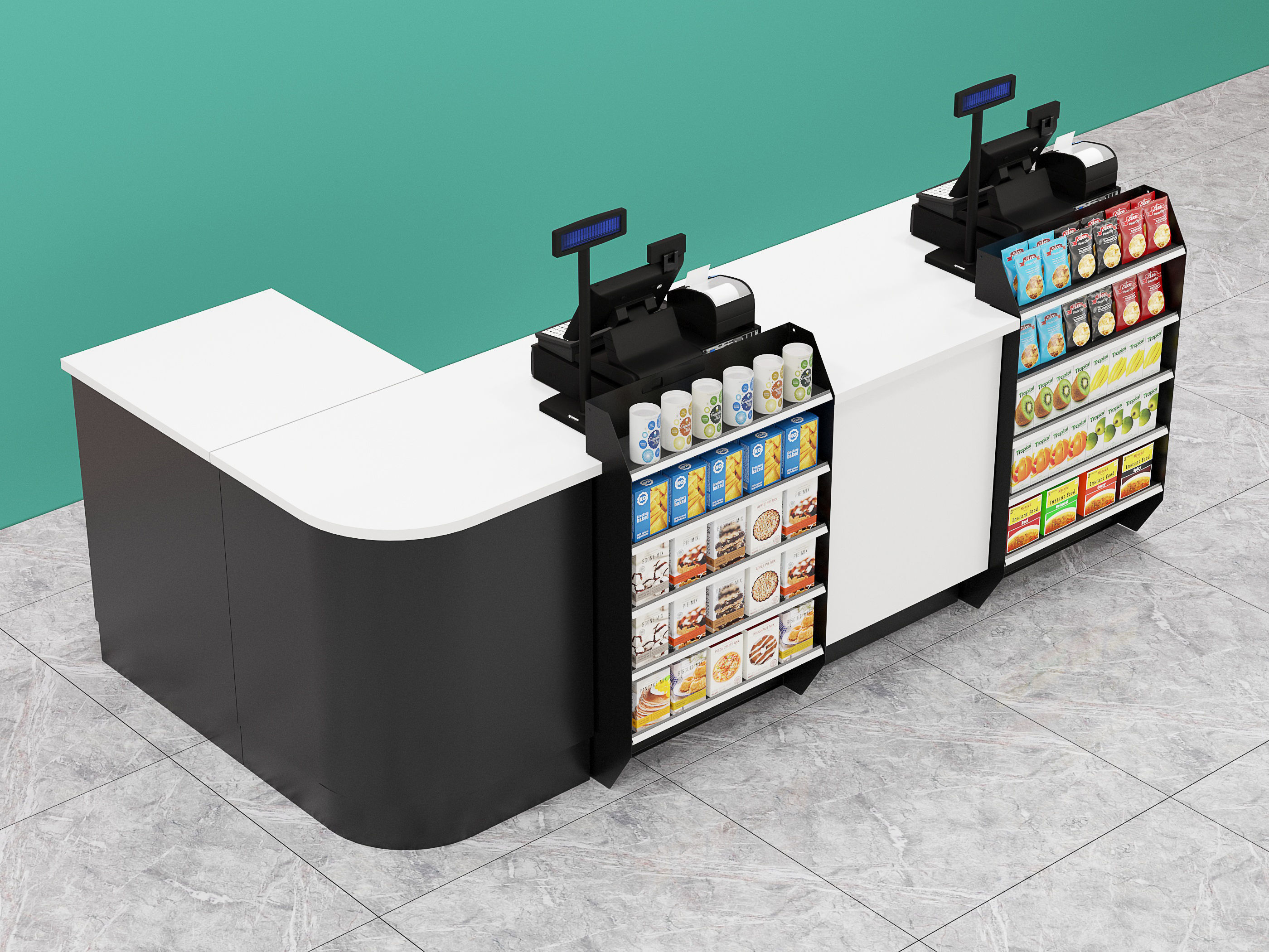 The 3 d model market display shelf 3D model | CGTrader