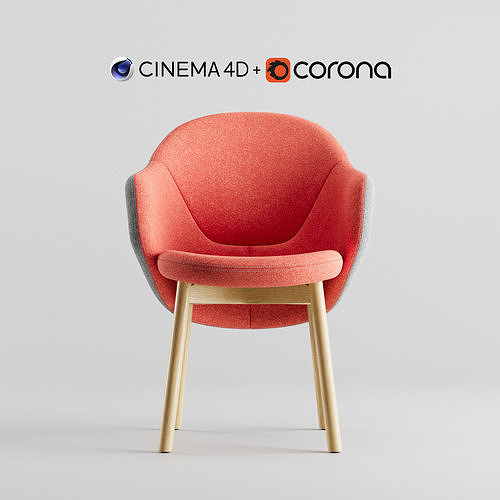Albu Armchair By Ton C4D and Corona Renderer 3D model | CGTrader