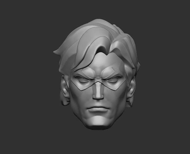 Nightwing DC Animated - Headsculpt for Action Figures 3D model 3D ...