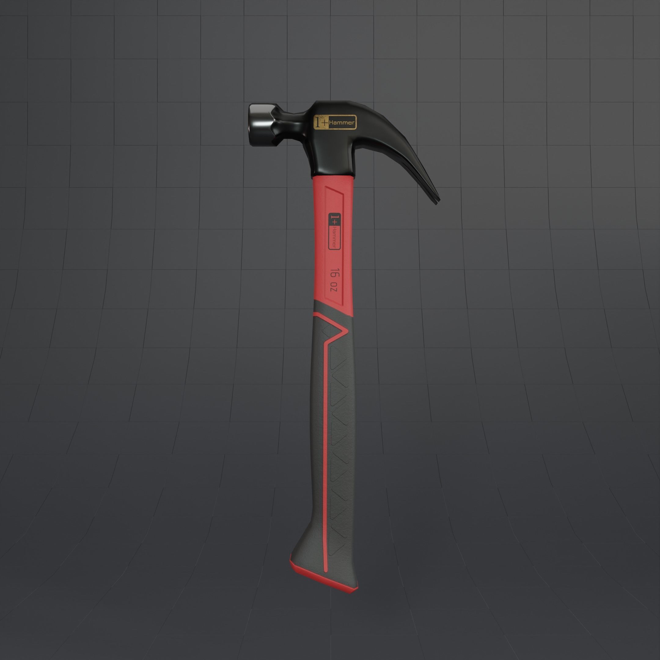 3D model Red Hammer Low Poly VR / AR / low-poly | CGTrader