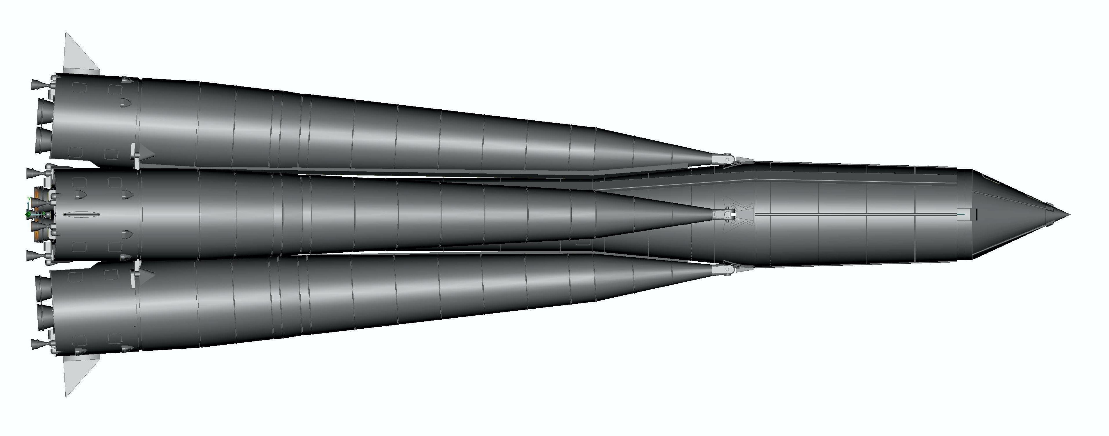 Space rocket R7 Sputnik 3D model 3D printable | CGTrader