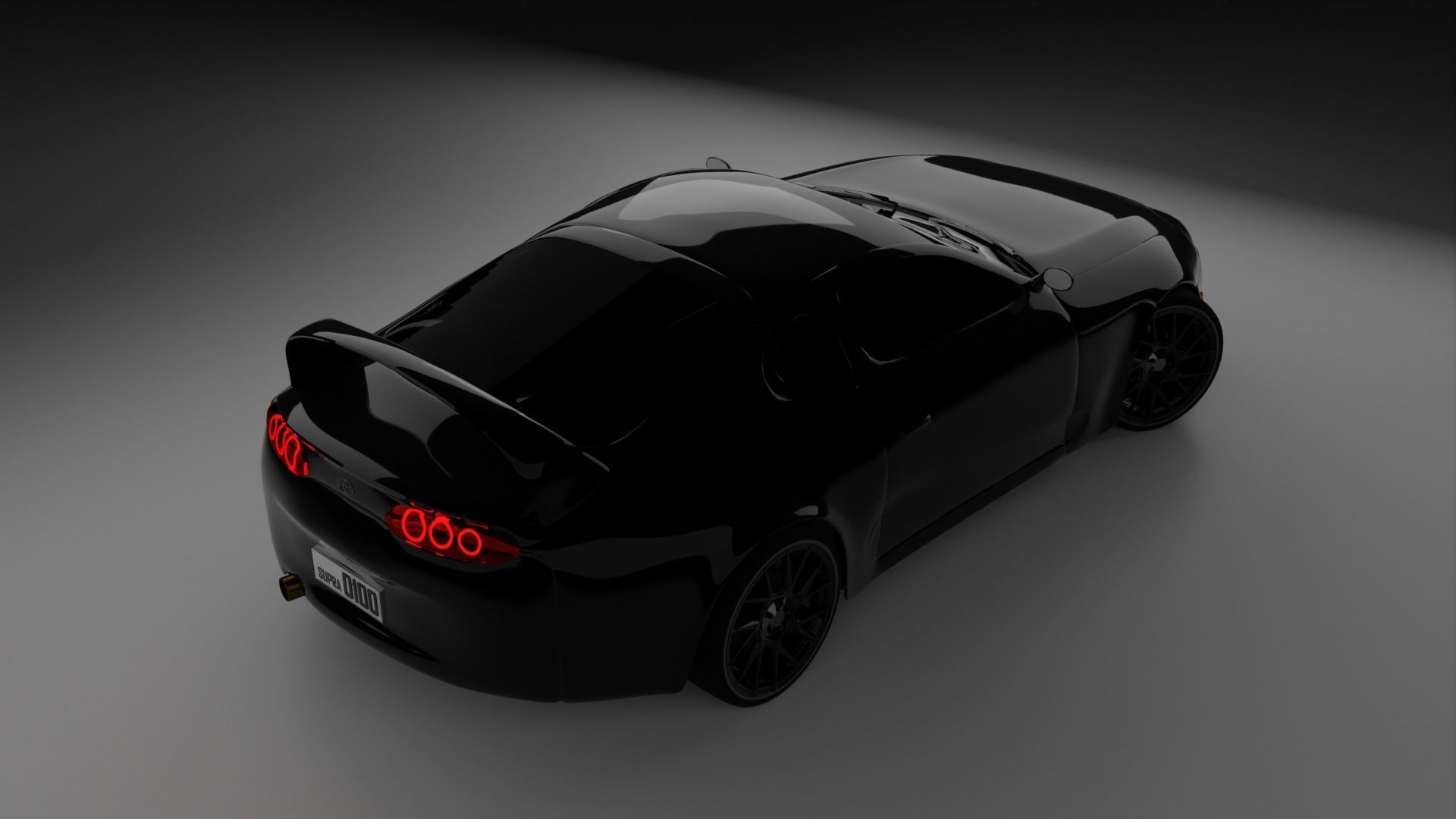 Toyota Supra Car 3D Rigged Model 3D model rigged | CGTrader