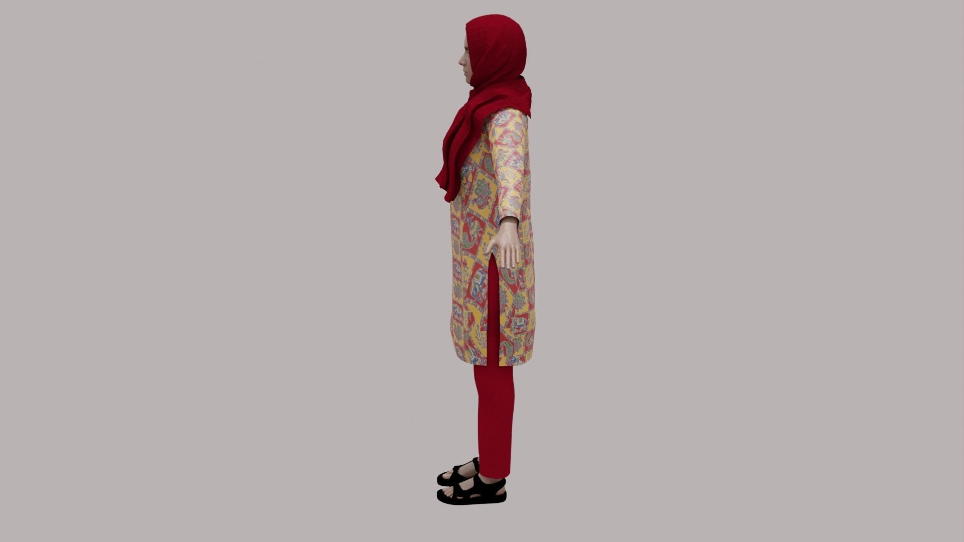 3D model Rajasthani Female Character 3 VR / AR / low-poly | CGTrader