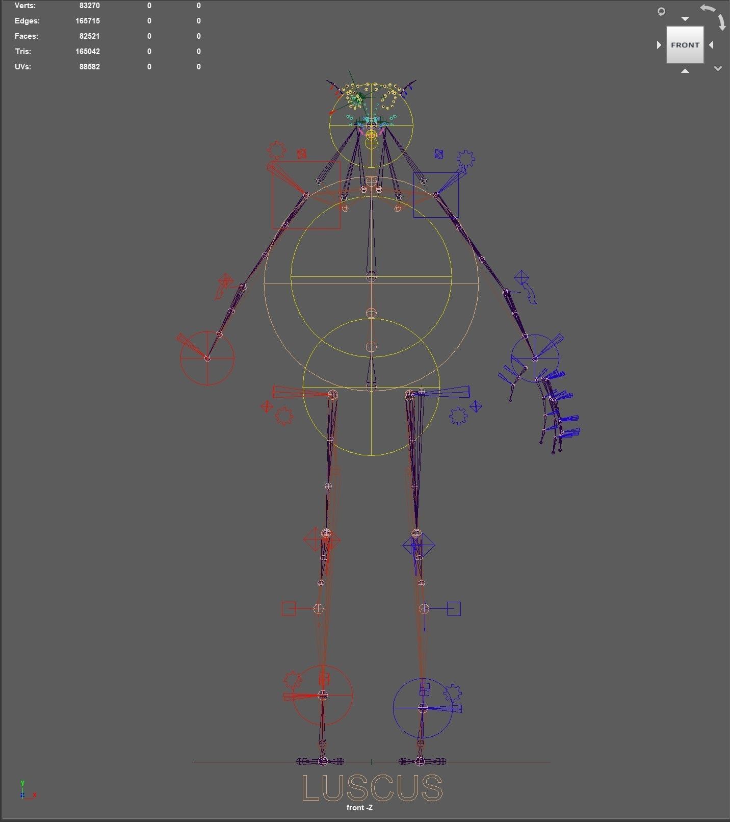 Advanced Rigged and Skined Creature 3D model animated rigged | CGTrader