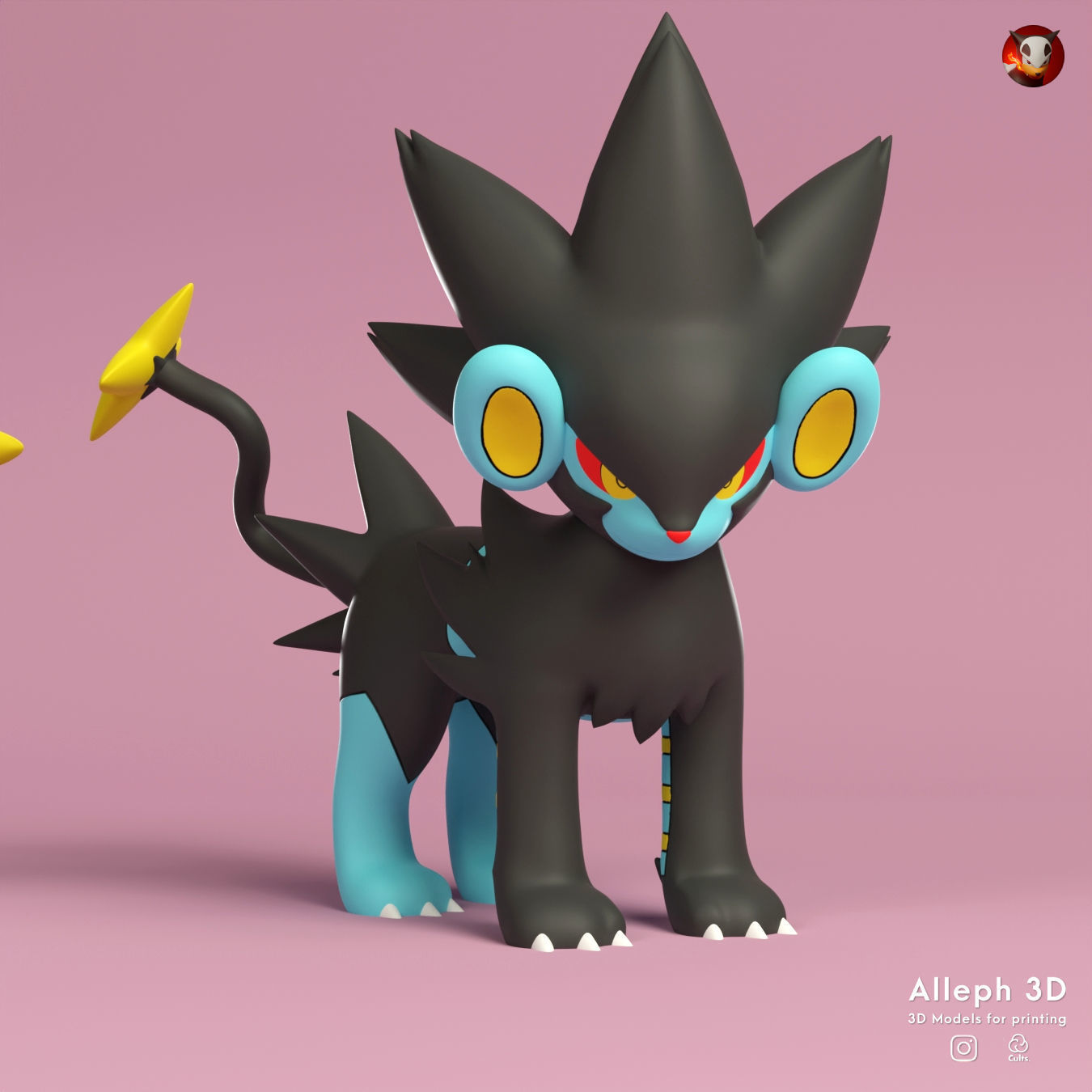 Pokemon luxray 3D model 3D printable | CGTrader